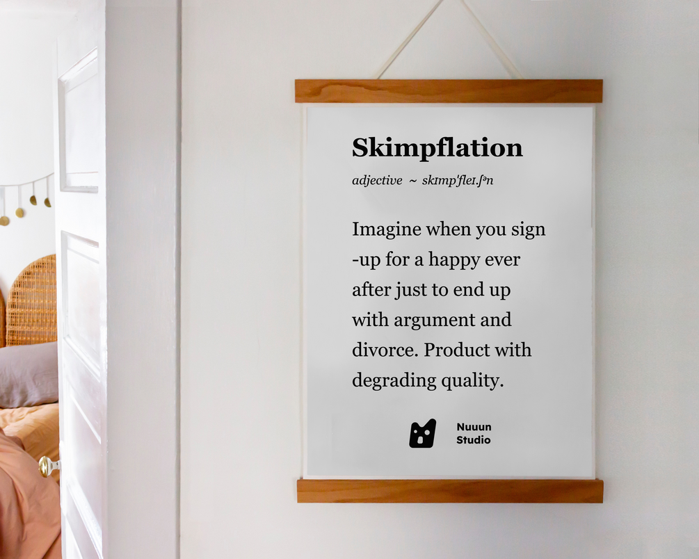 Skimpflation Definition Printable Art