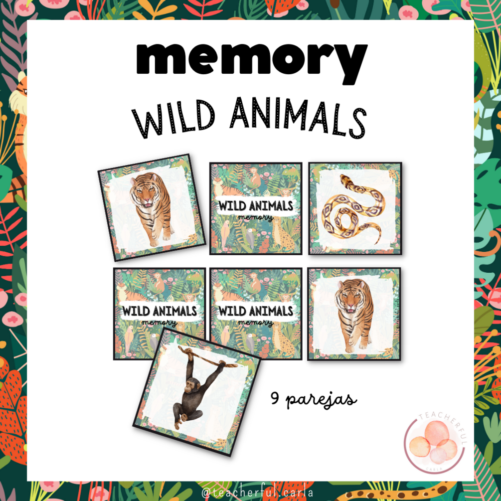 Memory Game- Wild Animals
