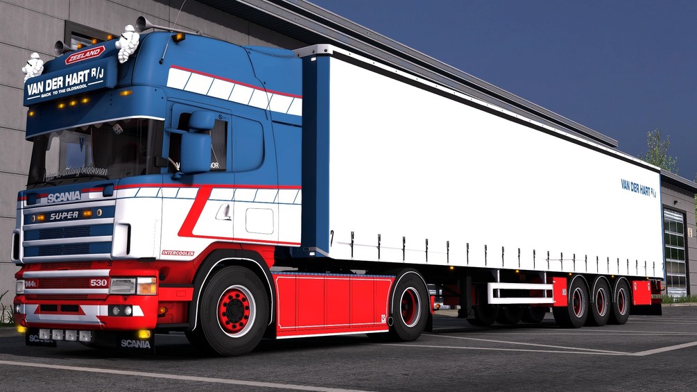 ets2 van der hart scania + trailer 1.37/1.38
