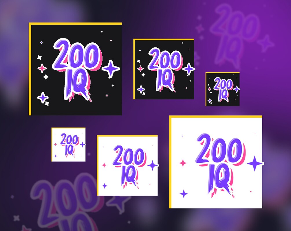 Animated 200 IQ Emote for Twitch/Twitch Emotes/Discord/Mixer Streamer ...