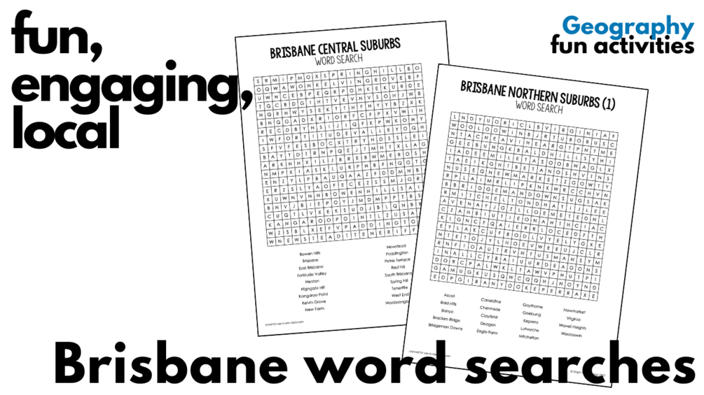 Brisbane Word Searches