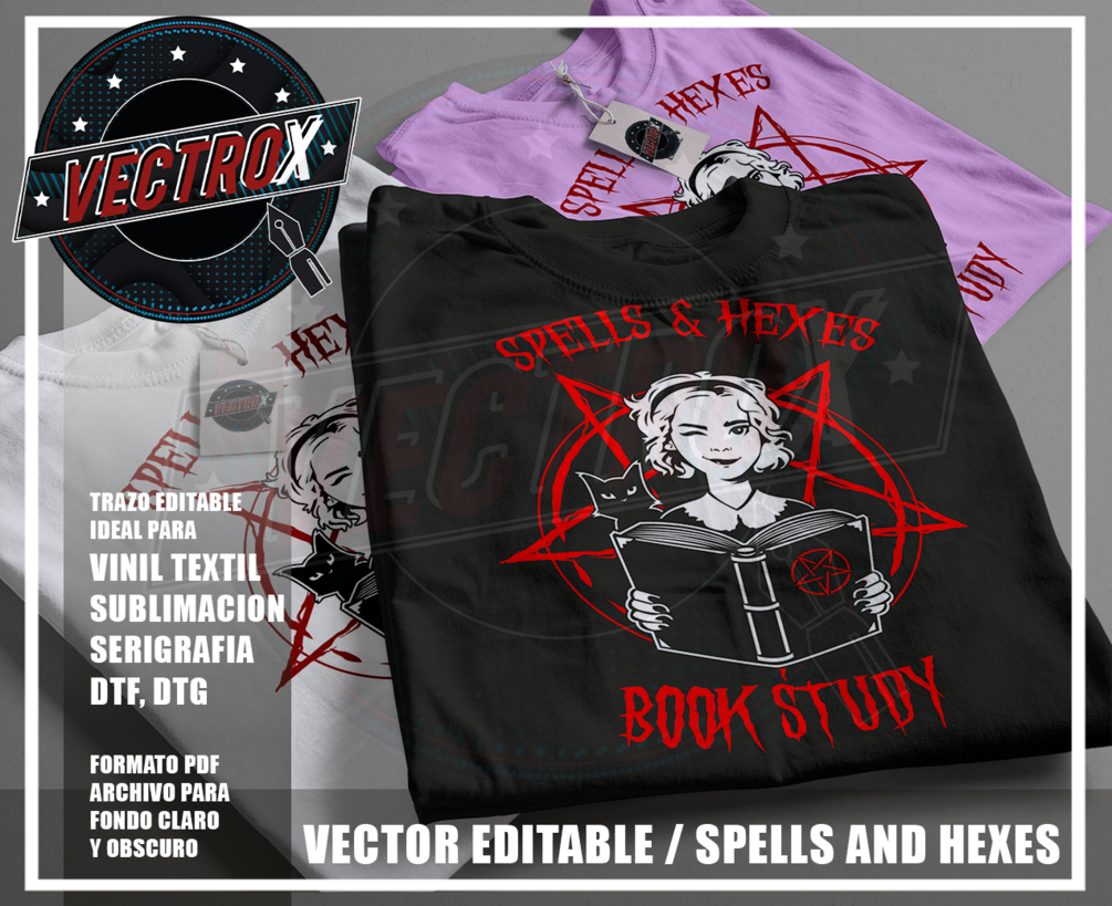 Vector Editable - Spells and Hexes Sabrina