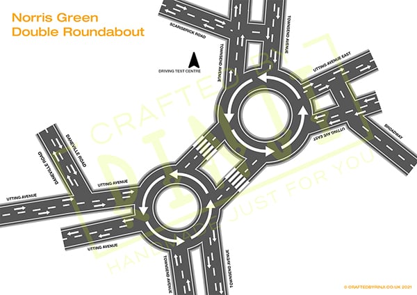 Road Diagram - Norris Green Double Roundabout
