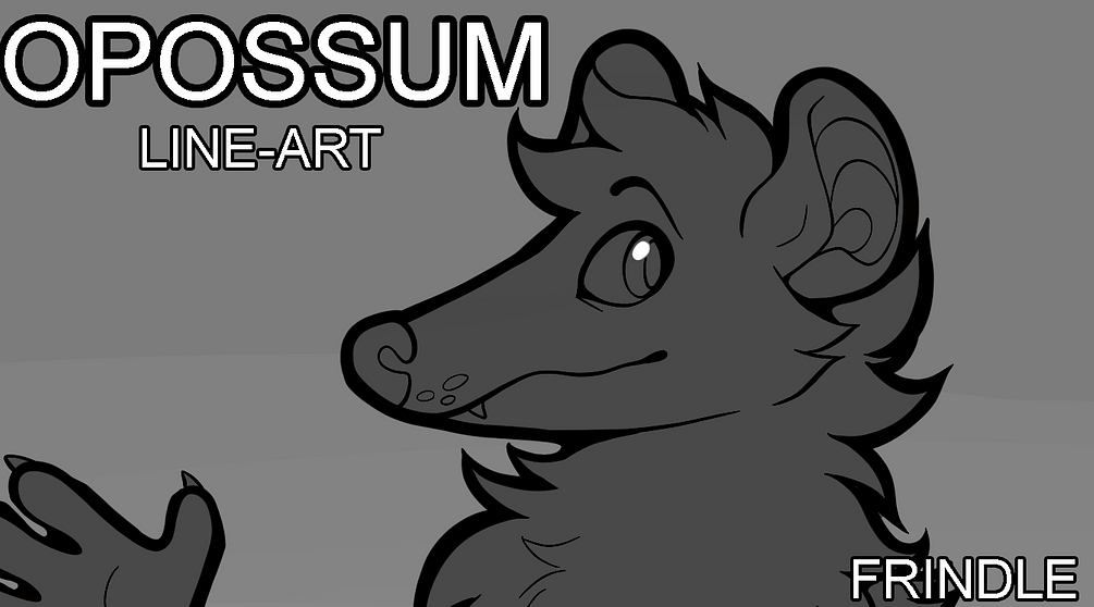 OPOSSUM lineart // base // template // ref sheet