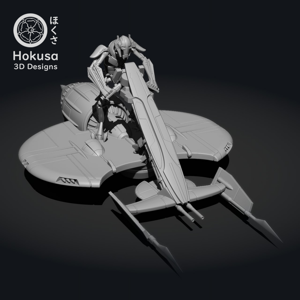 The Cyborg General On Combat Speeder