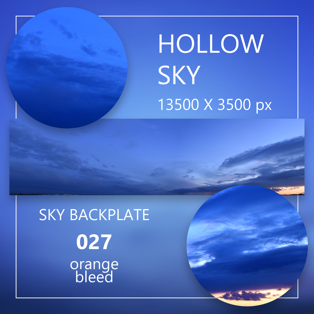 Sky Backplate 027 - Orange Bleed