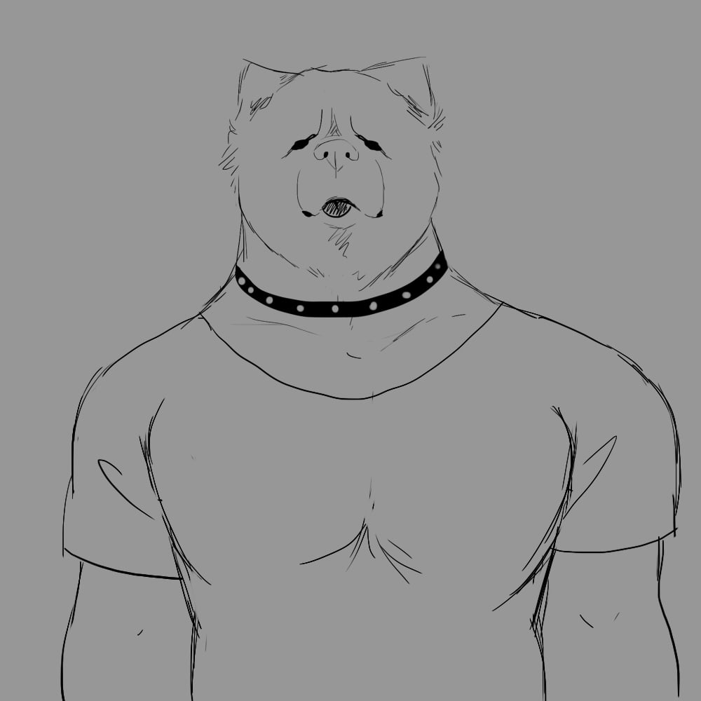 Furry sketch chest