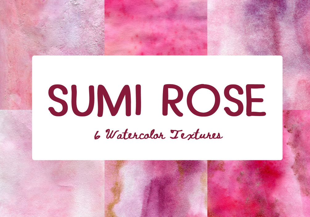 Sumi Rose HD Watercolor Textures
