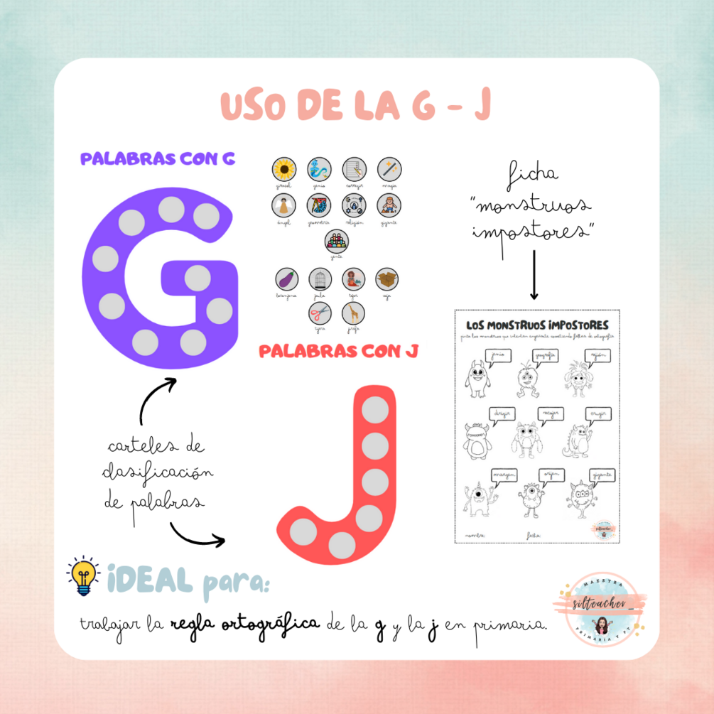 REGLA ORTOGRÁFICA G/J 📚