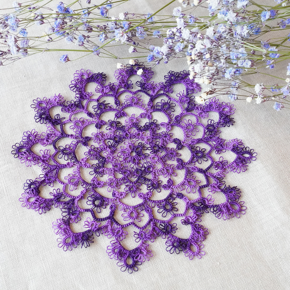 Tatting lace Pattern Pretty pico[PDF file Downlode]