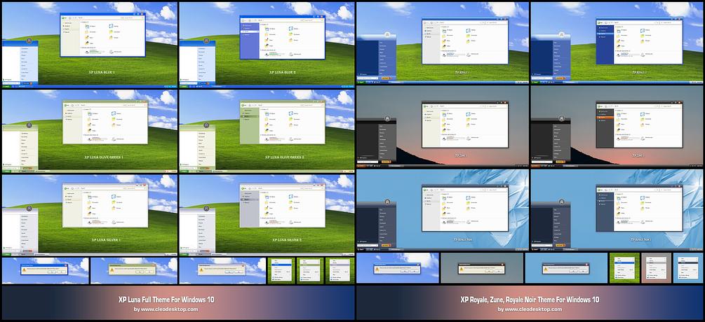 The XP Pack Theme For Windows 10