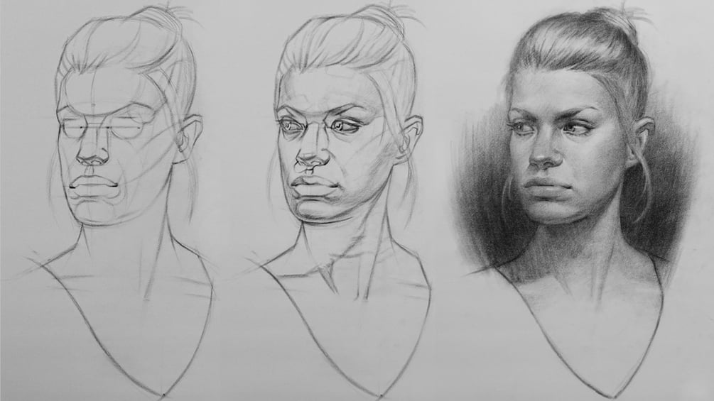 All-In-One Portrait Drawing: The Mechanics of Measuring, Likeness and ...