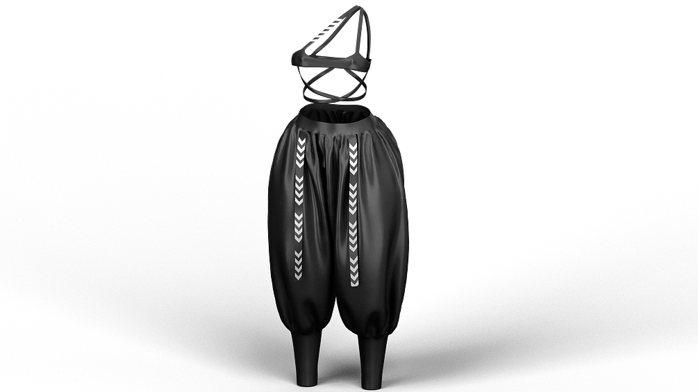 Free Tech Outfit - 3D Model [VRChat]