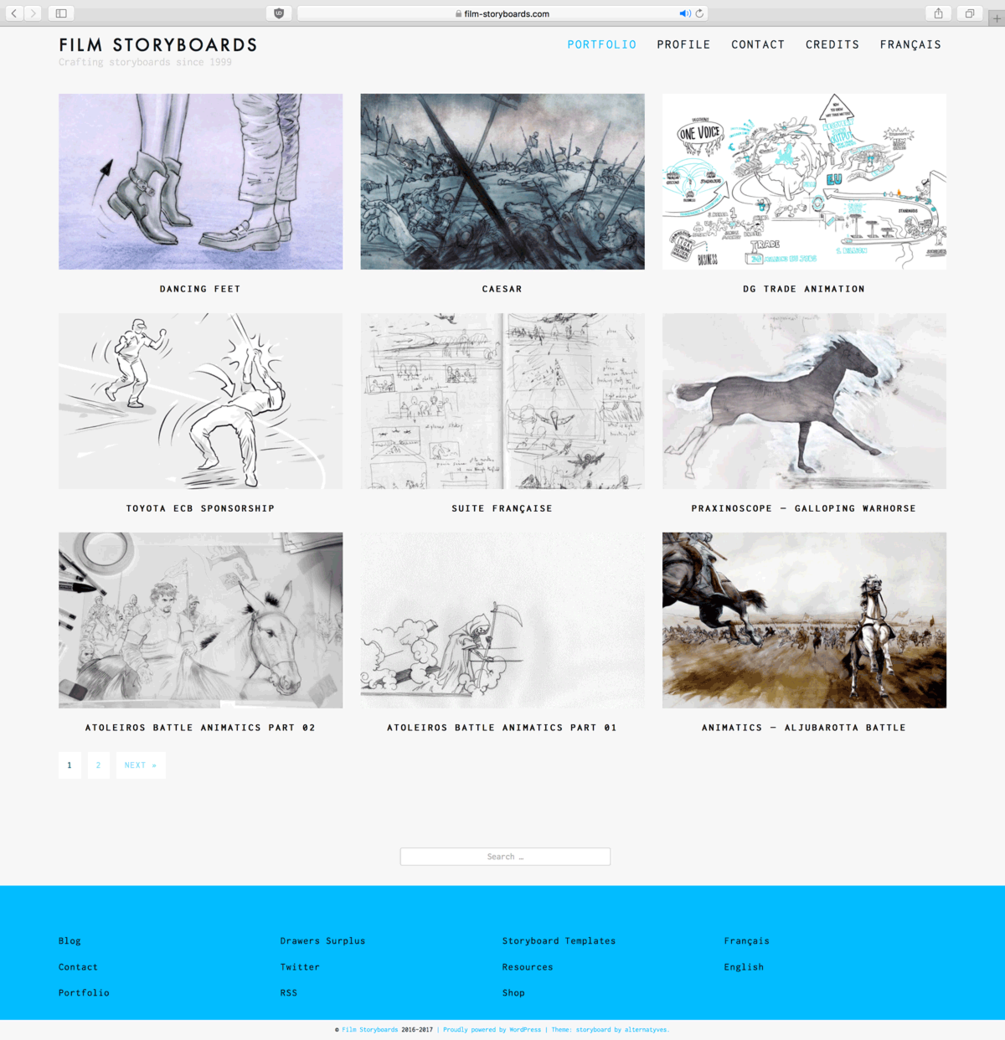 Free Storyboard Theme for WordPress
