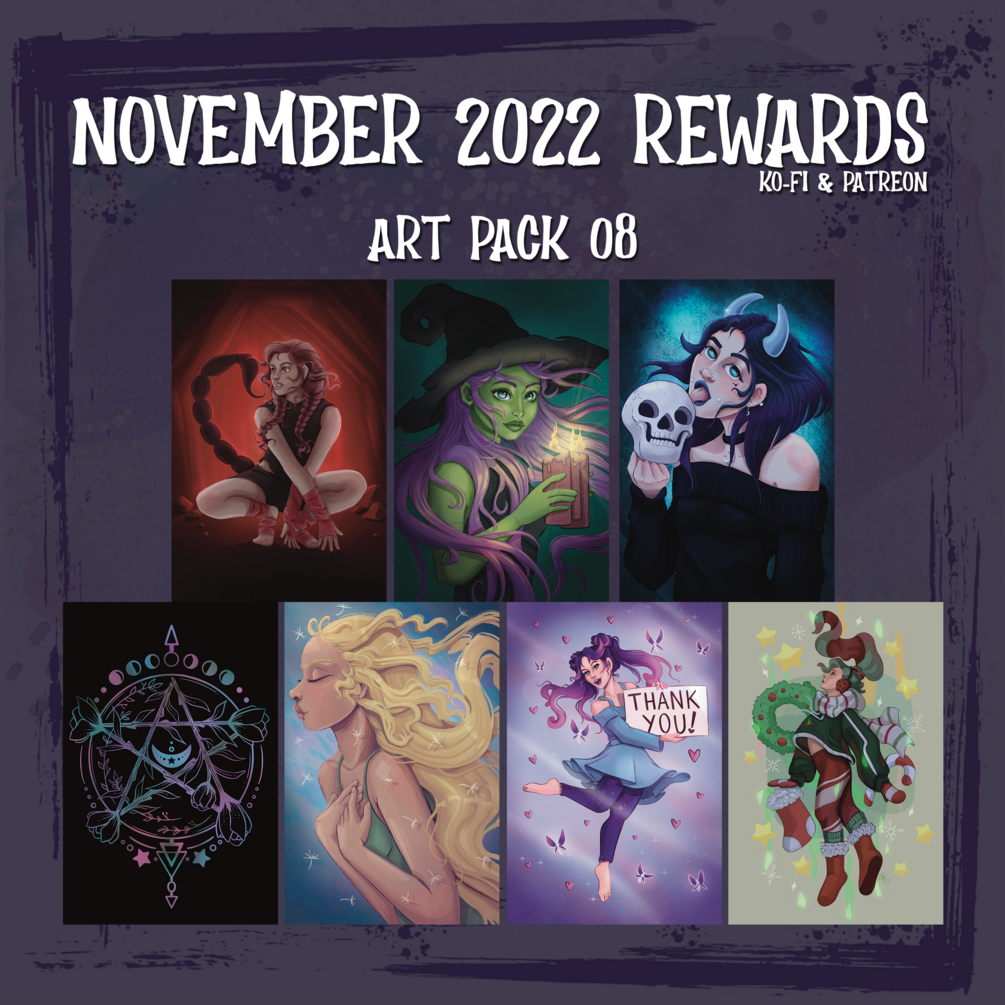 Art Pack 08 Patreon/Ko-Fi Digital Rewards (Nov '22)
