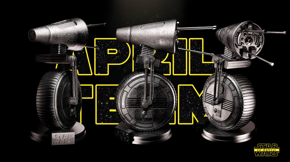 D-0 Droid - Star Wars 3D Models - Tested and Ready for 3D printing