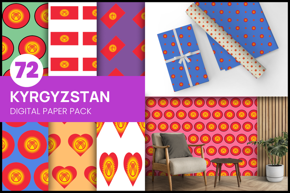 Kyrgyzstan Seamless Patterns
