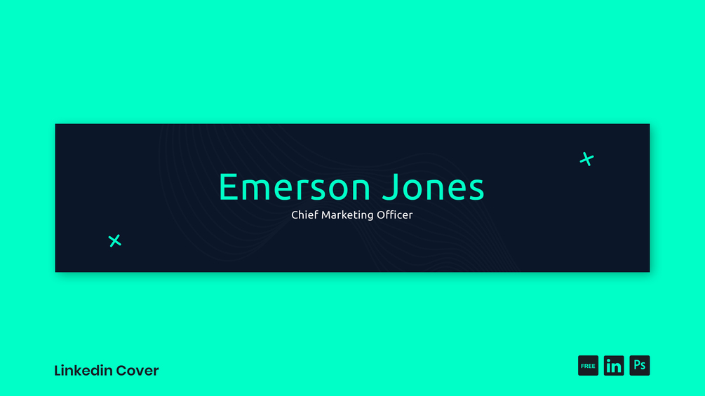 【Free】Linkedin Cover Template | PSD