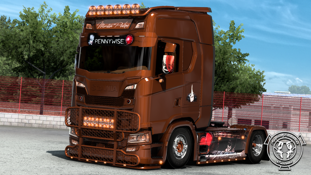 Scania S Martin Pakos "Pennywise" Skin (Scania S SCS & Eugene)