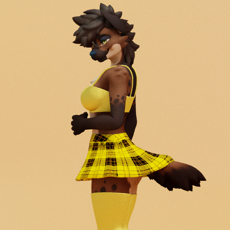 🌻💛 Hyenid Skirt 💛🌻 | VRChat Avatar Accessory