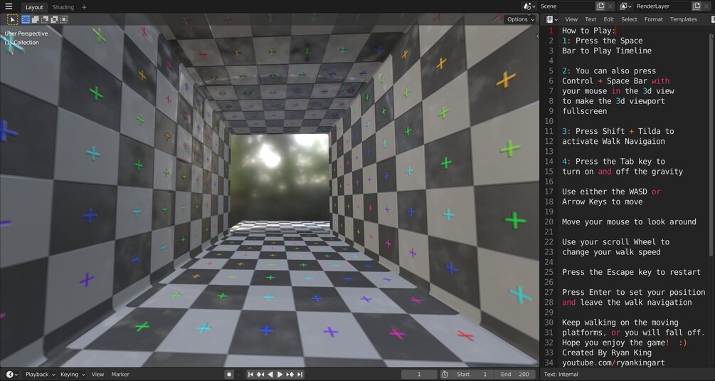 Blender Platform Game (Free Download)