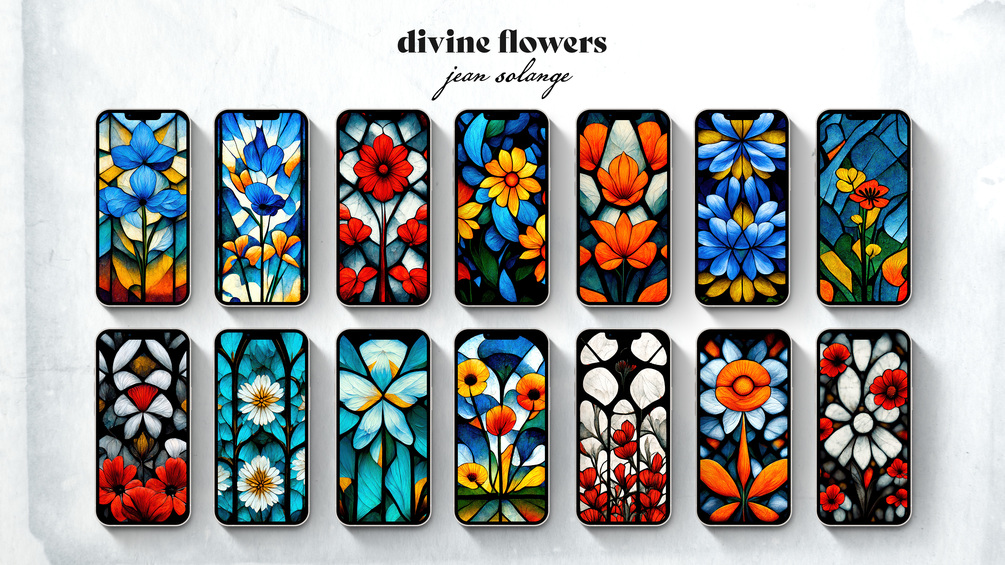 divine flowers - phone wallpaper pack