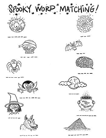 Spooky Activity and Coloring Sheets