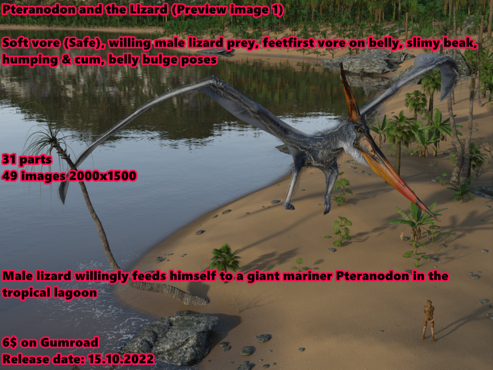 Pteranodon and the Lizard