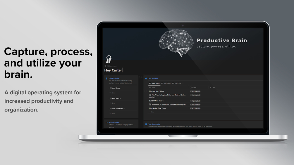 Productive Brain [Premium Notion Template]