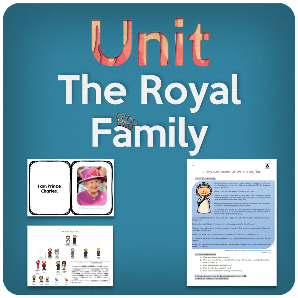 THE ROYAL FAMILY: INSIDE BUCKINGHAM PALACE! – A complete unit for ESL ...