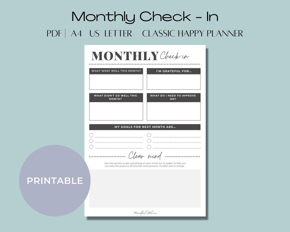 Monthly Check - In CHP