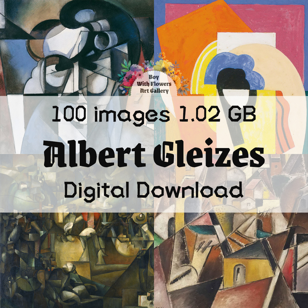100 digital images of Albert Gleizes paintings, people landscape still ...