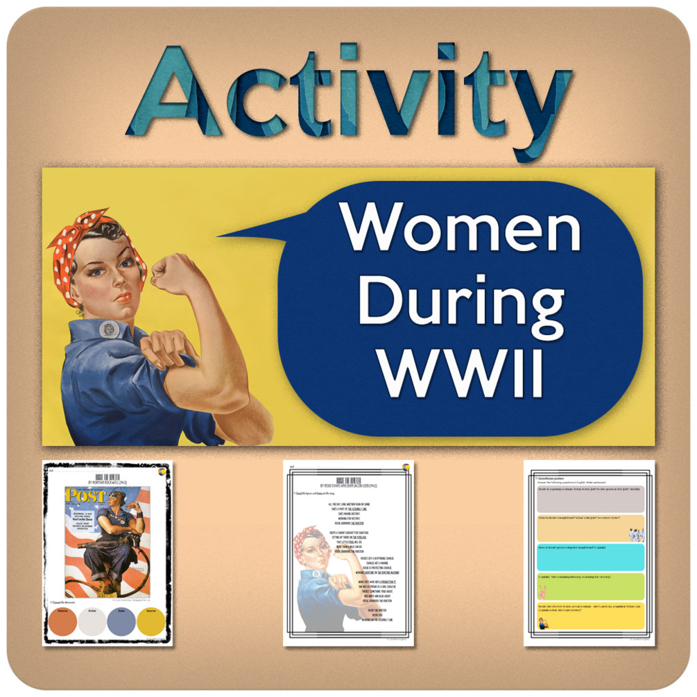 WOMEN DURING WWII - An activity for ESL learners!