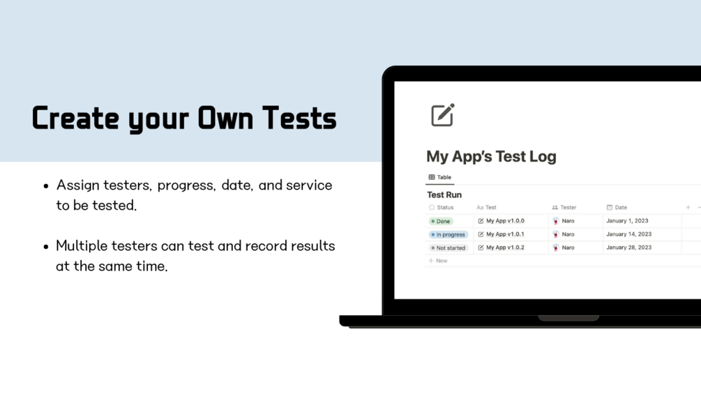 Notion Ultimate Testing Template