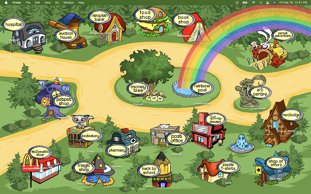 Neopets theme for desktop