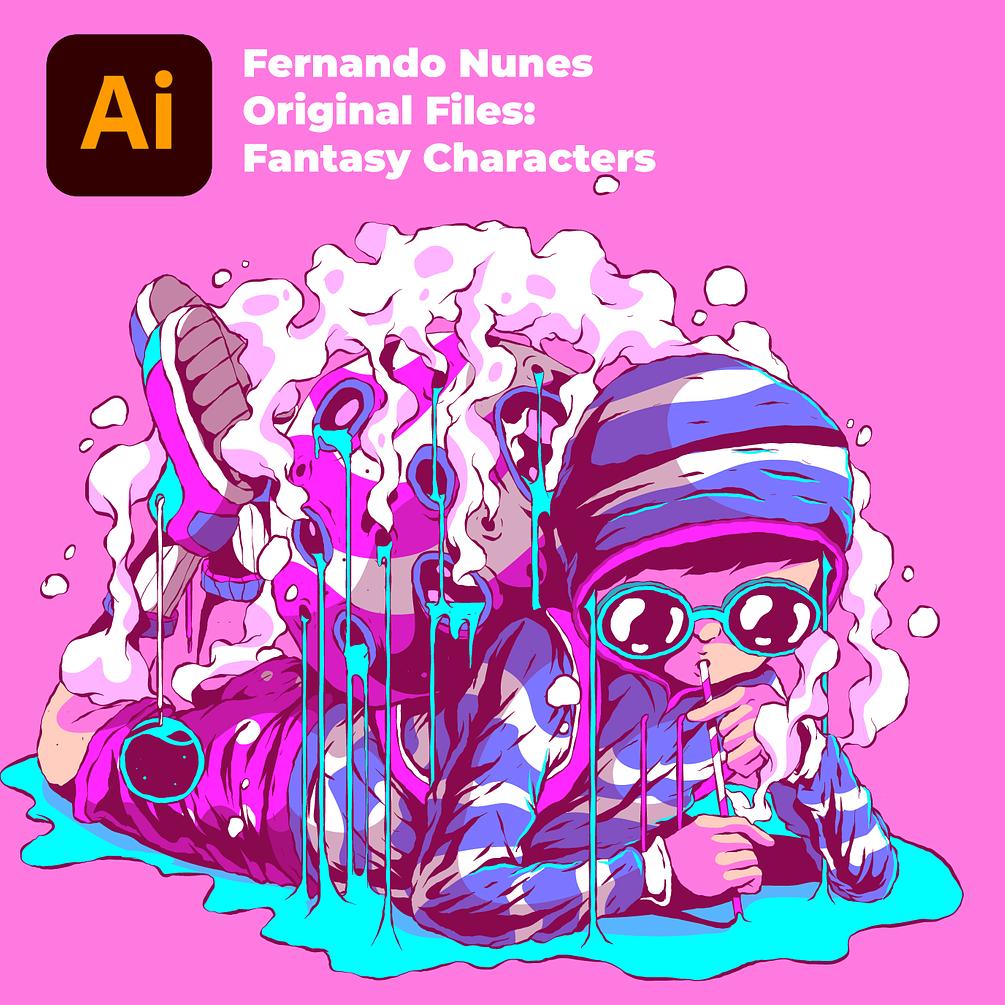 Fernando Nunes Original Files: Fantasy Characters, 8 Illustrations