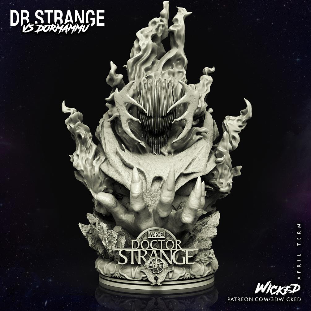 Wicked Marvel Dormammu Bust: STLs ready for printing