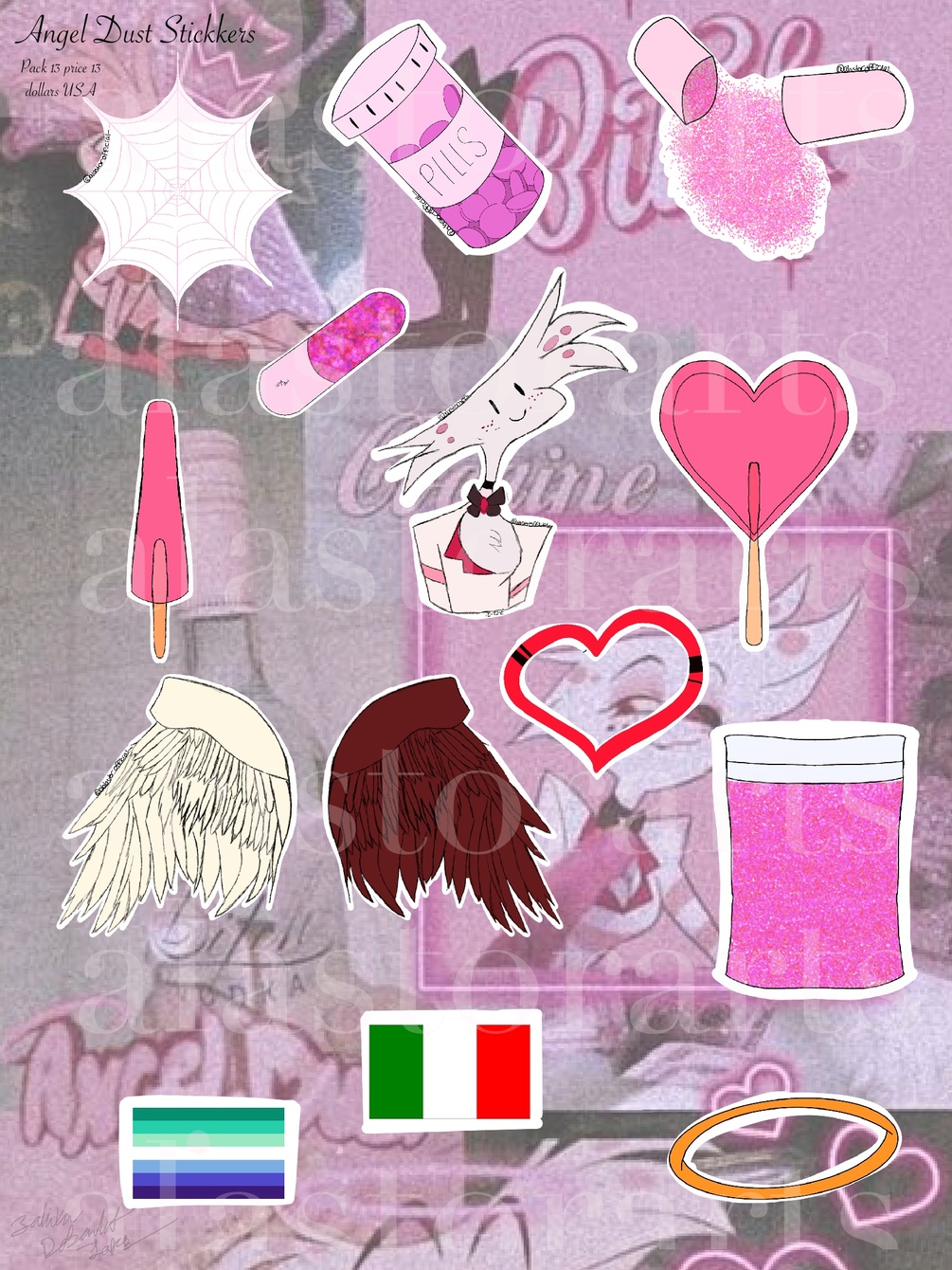 Angel Dust Sticker pack