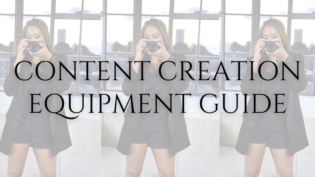 Content Creation Equipment Guide