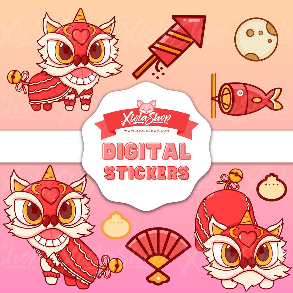 Lunar New Year Digital Sticker Pack