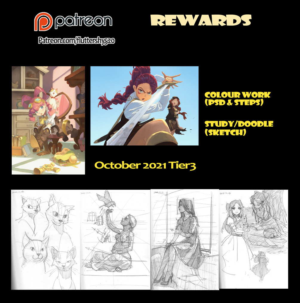 Patreon Tier3 Rewards of October 2021
