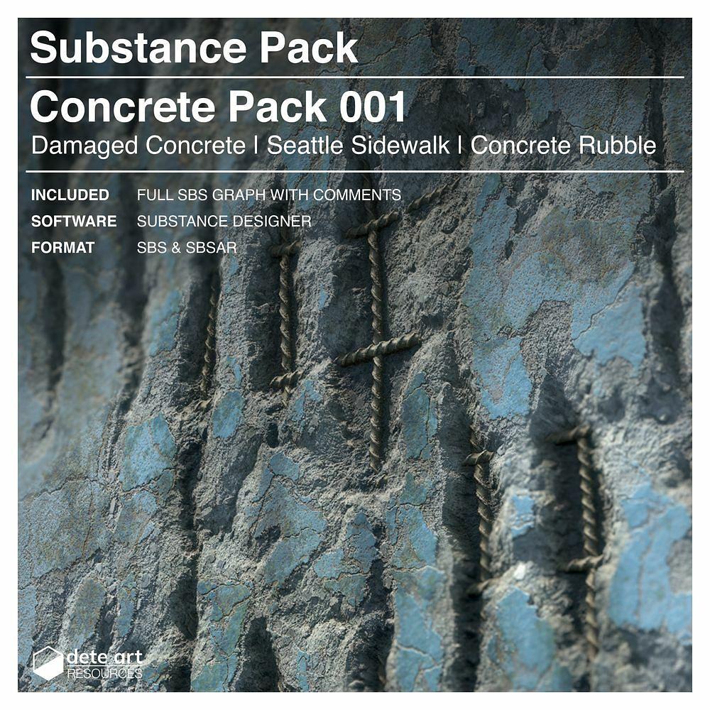 Substance Pack | Concrete Pack 001