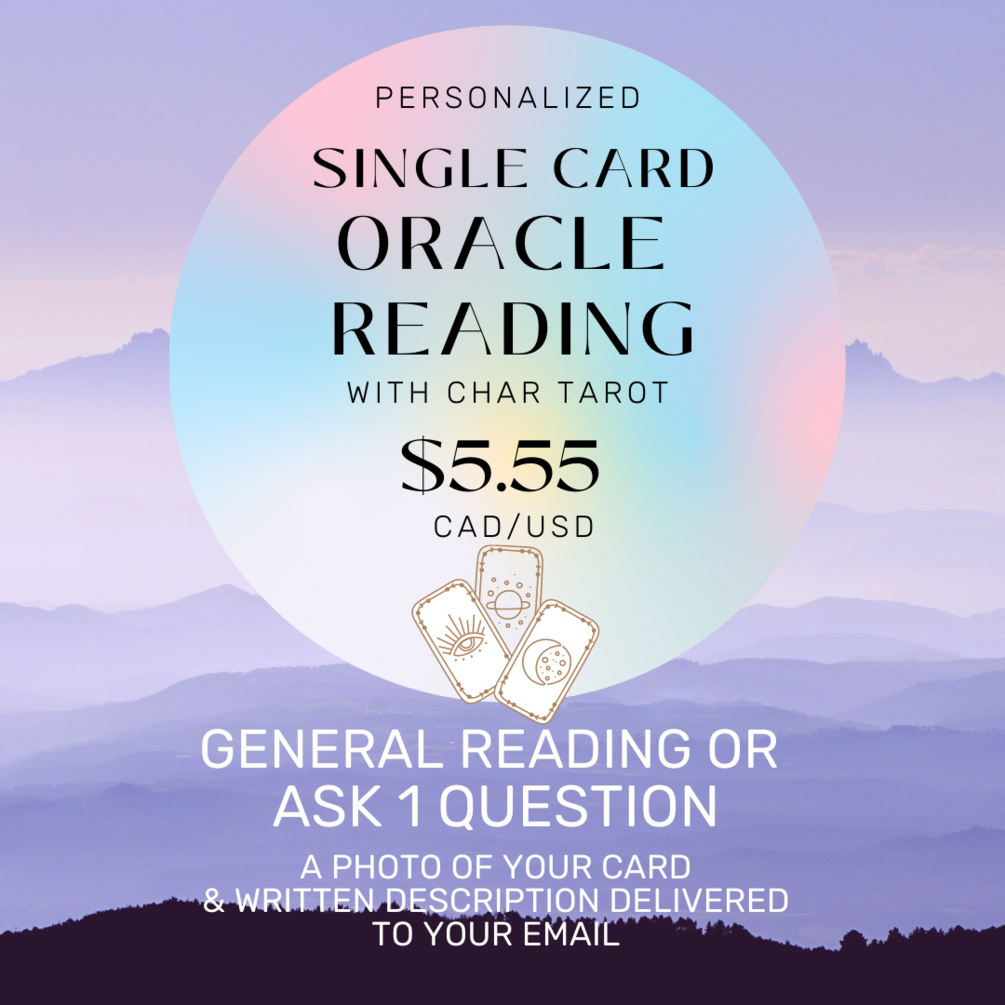 Single Card Oracle Reading - Photo & Description