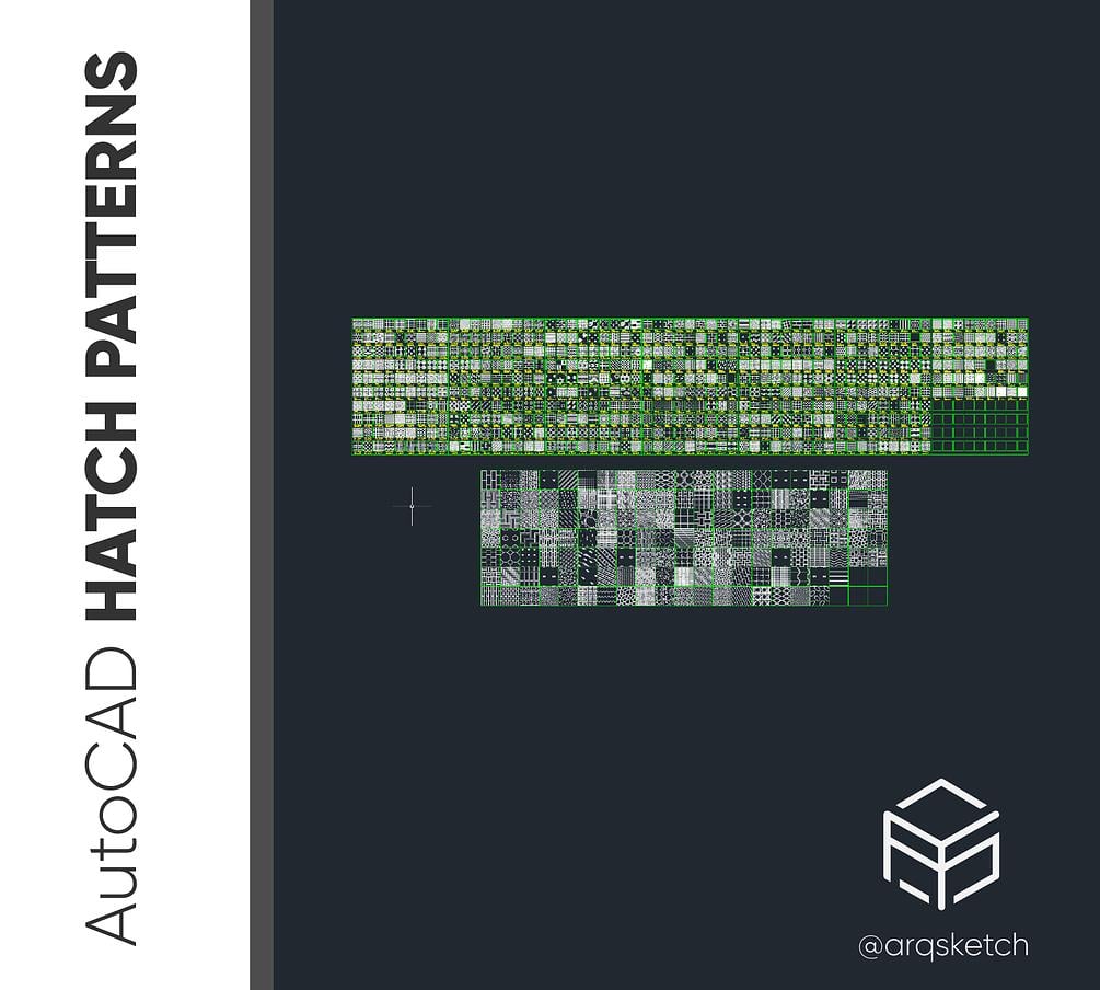@ARQSKETCH +700 AutoCAD Hatch Patterns