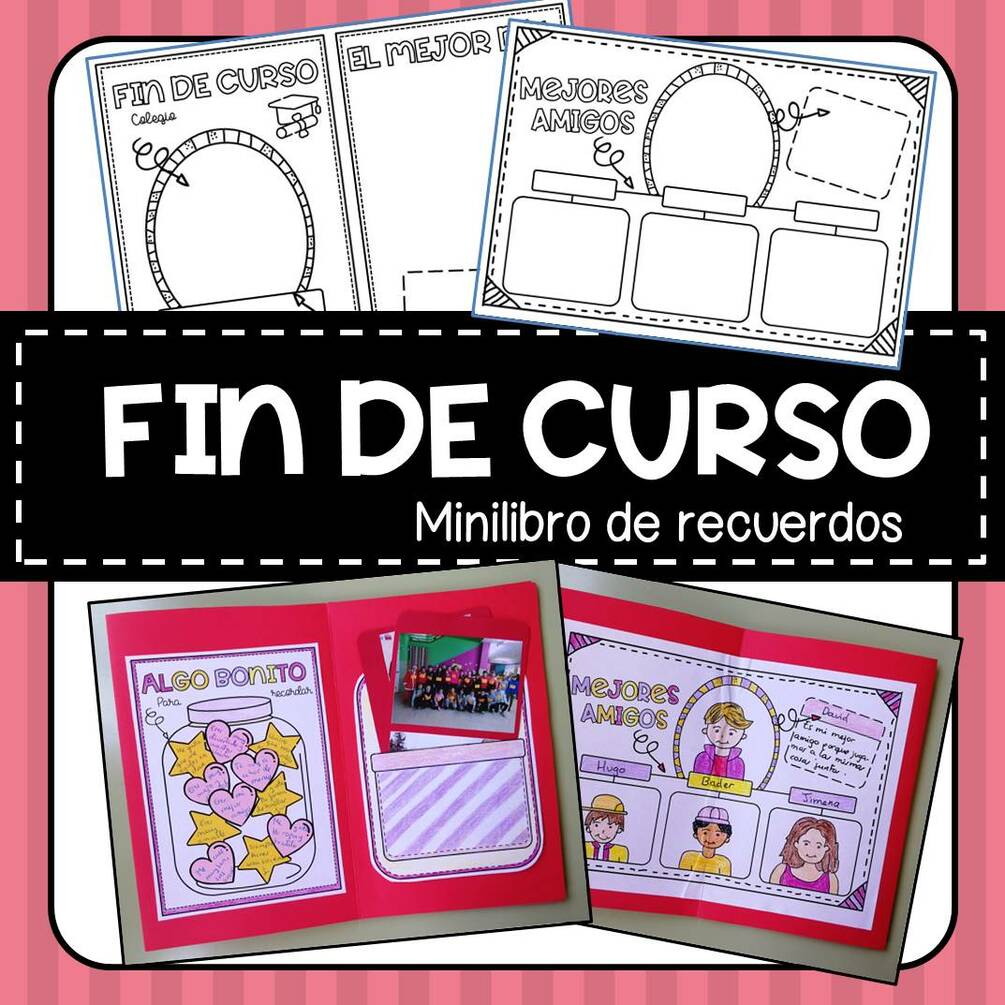 Fin de curso: minilibro de recuerdos