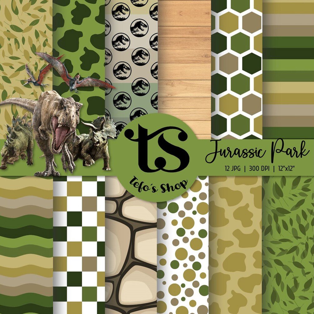Jurassic Park | Papeles digitales | Paper pack