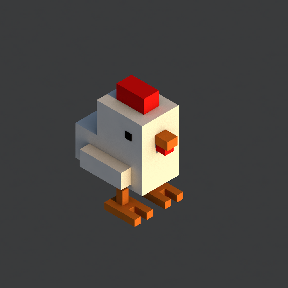 Low-poly Chicken (Cinema4D)