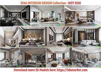 3D66 INTERIOR 2019 Full Collection 1800 sets - 3dsmax