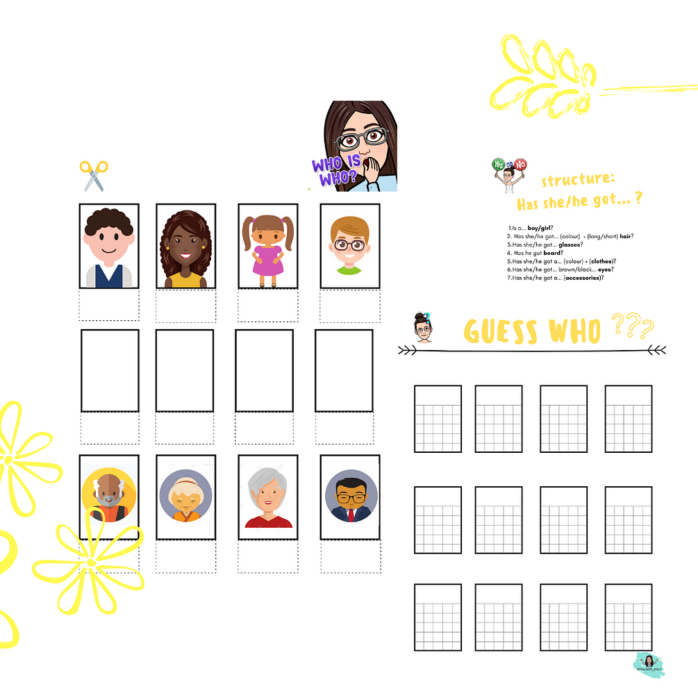 Guess who editable 🙋