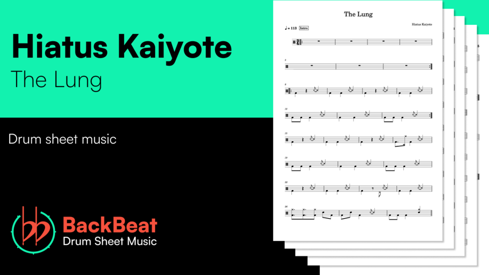 Hiatus Kaiyote - The Lung (Drum Sheet Music)